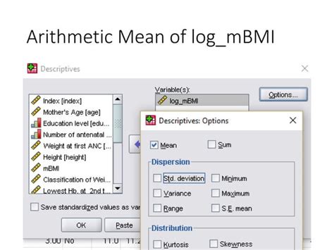 How To Calculate Geometric Mean Using Spss Pdf