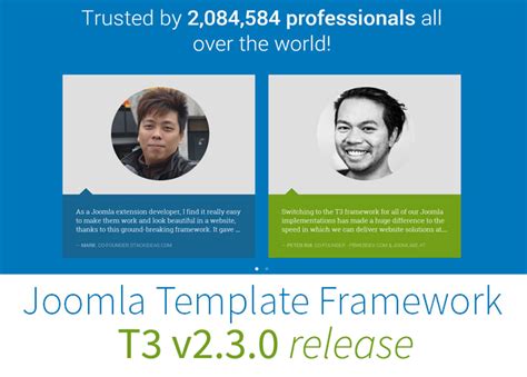 Joomla Template Framework T3 Framework V 230 New Feature Release