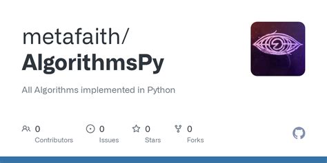 Github Metafaithalgorithmspy All Algorithms Implemented In Python