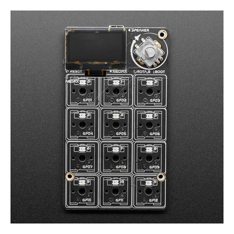 Adafruit MACROPAD RP Bare Bones X Keys Encoder OLED