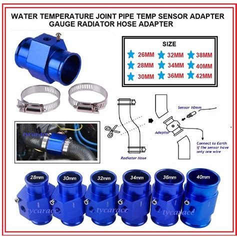 Hks Water Temperature Joint Pipe Temp Sensor Adapter Gauge Radiator Hose Adapter 30 32 34 36 38