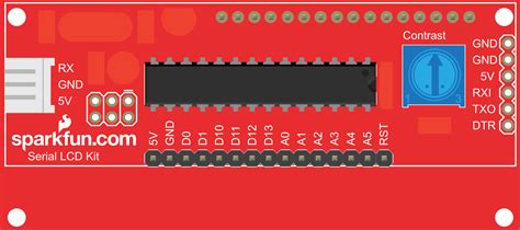How To Use Serial Lcd Kit Pinouts Specs And Examples Cirkit Designer