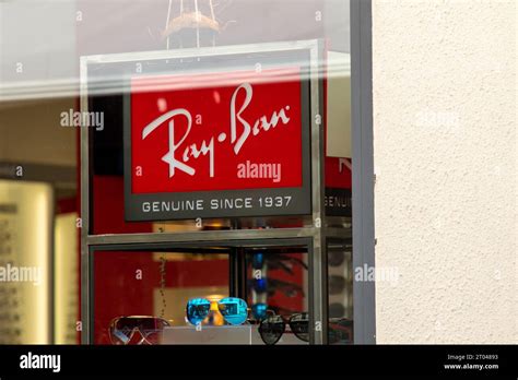 Bordeaux France 09 12 2023 Ray Ban Genuine Since 1937 Sign Brand