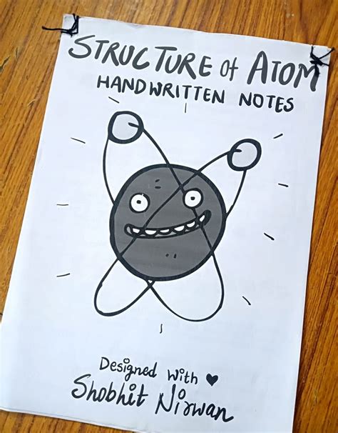 Books Textbooks Handwritten Notes 💯structure Of Atom 💥 By Shobhi