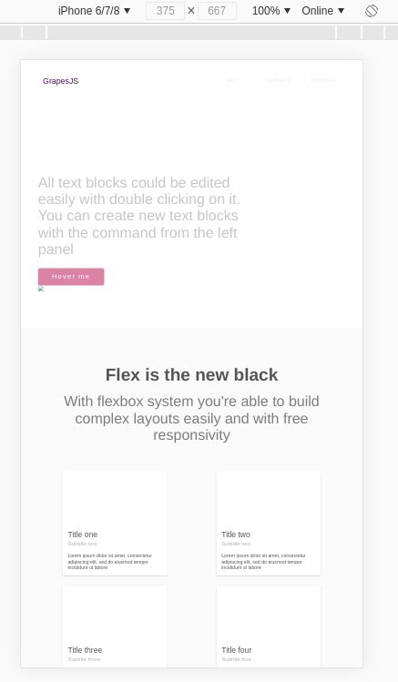 Bug Html Exported From The Demo Not Responsive To Screen Size · Issue