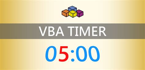 How To Use Timer In Vba Excel