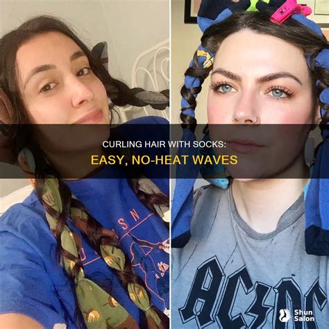 Curling Hair With Socks Easy No Heat Waves Shunsalon