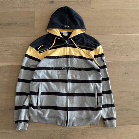 Vintage Y2k Phat Farm Zip Up Hoodie Sizel Worn Depop