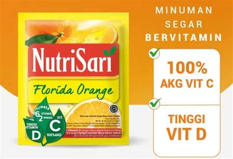 Nutrisari Florida Orange Renceng Isi 10 Saset Lazada Indonesia