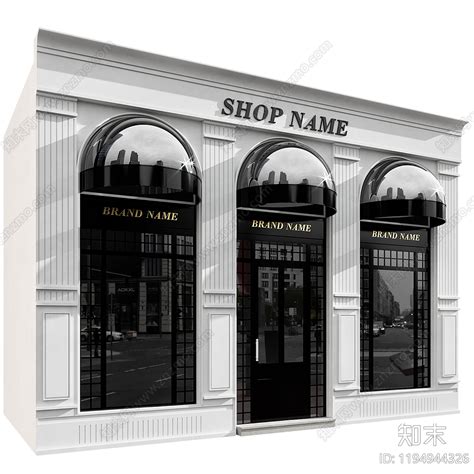美式法式橱窗橱窗3d模型下载 Id1194944326【知末网】