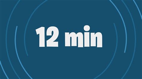 12 Minute Timer Basic Blue Youtube