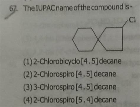 The Iupac Name Of The Compound Is Filo