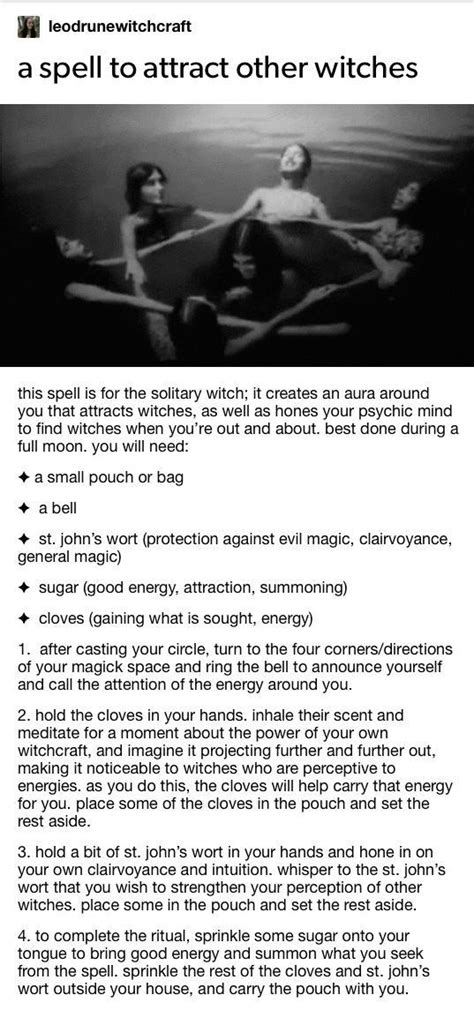 A Spell To Attract Witches Witch Rituals Witch Spell Book Witch