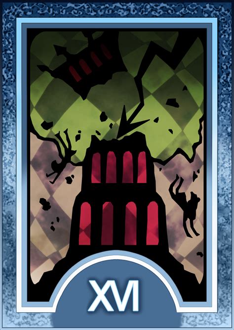 Persona 34 Tarot Card Deck Hr The Tower Arcana By Enetirnel On