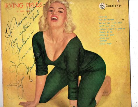 Sex Symbol And Actress Jayne Mansfield Signed Vintage Vynil Record Irving Fields 4616544410