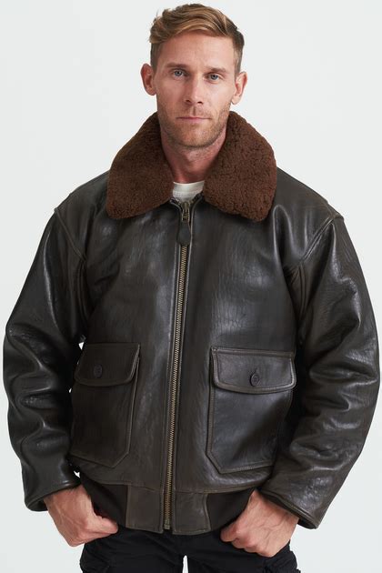 Коричнева чоловіча дублянка G 1 Schott Nyc 5652 Xl от продавца