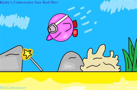 Kirbys Underwater Star Rod Dive By James M By Cvgwjames On Deviantart