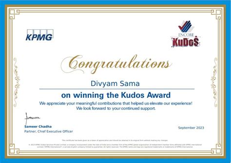 Divyam Sama On Linkedin Kpmg Kgs 14 Comments