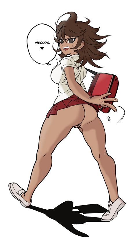 Rule 34 Bag Bottomless Bottomless Skirt Brekkist Brown Eyes Brown