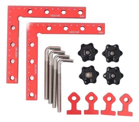 Braçadeira De Gabinete De Ângulo Reto 2 Conjuntos De Quadra