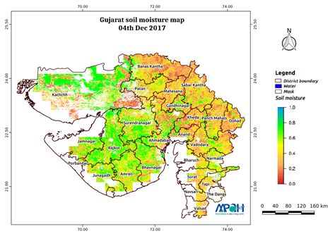 Soil Moisture Map For The State Of Gujarat Aapah Innovations Pvt Ltd