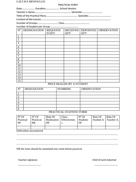 Practical Form 3 Pdf