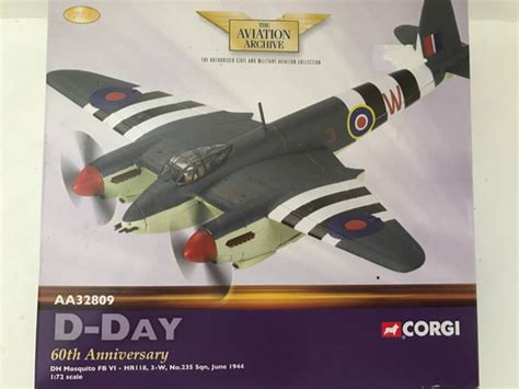 Corgi Aviation Aa32809 172 Scale Dehavilland Mosquito D Dayaircraft