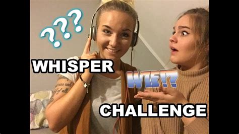 WHISPER CHALLENGE | mit meiner Schwester - YouTube