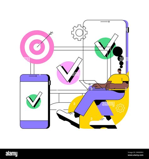 Cross Device Tracking Abstract Concept Vector Illustration Multi