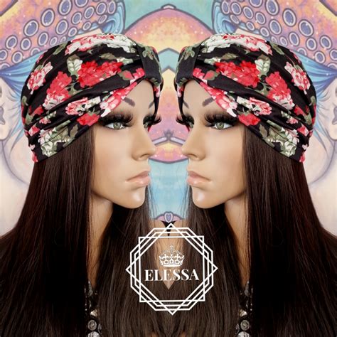 100 Памучен Тюрбан за Глава в Разкошен Цветен Десен Градина с Цветя Красиви Ежедневни Шапки