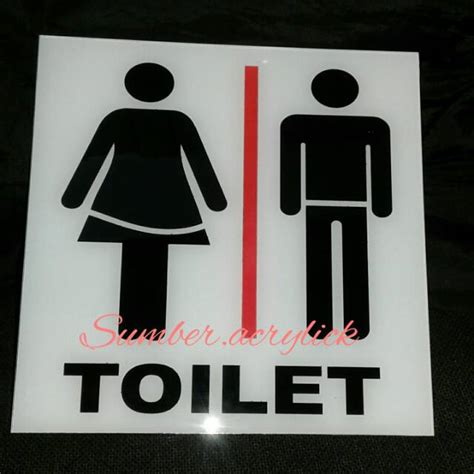 Jual Acrylic Rambu Toilet Shopee Indonesia