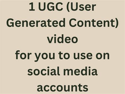 1 Ugc Video To Use For Tiktok Instagram Reels And Youtube Shorts Upwork