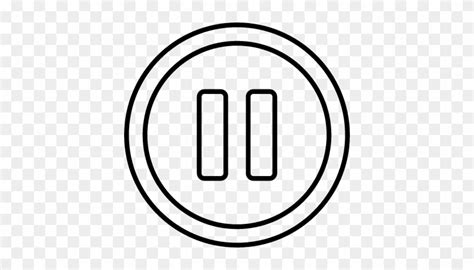Round Pause Button Vector Round Pause Button Vector Free