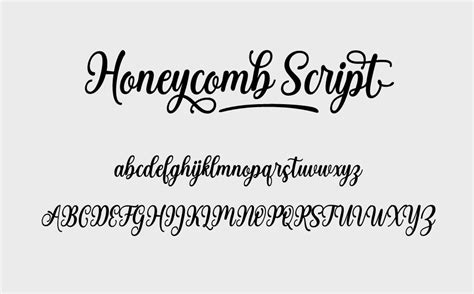 Honeycomb Script Font Font Tr