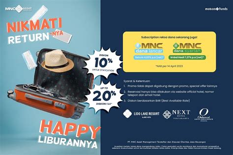Investasi Reksa Dana Bisa Dapat Diskon Staycation Bareng MNC Asset