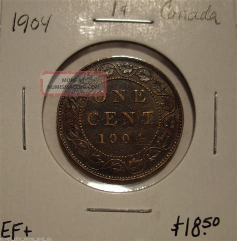 Canada Edward Vii 1904 Large Cent Ef