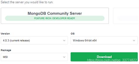 mangodb的下载和安装 mangodb 4 4 16下载 csdn博客