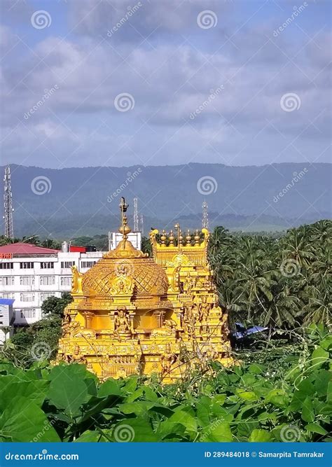 Murudeshwar Temple At Sunset Lord Shiva Gopura India Religious