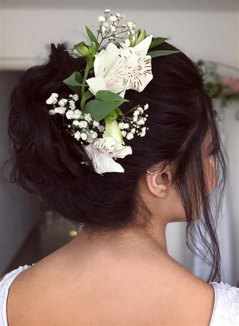 Penteado Flores 20 Ideias Flores Naturais Para Noivas