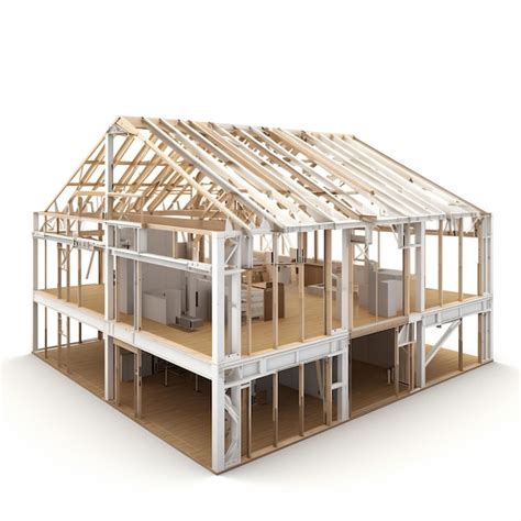 Premium Ai Image Illustration Of Structural Framing3d Rendering Of