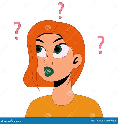Thinking Woman Problem Solving Concept Stock Illustration Illustration Of Person Thinking