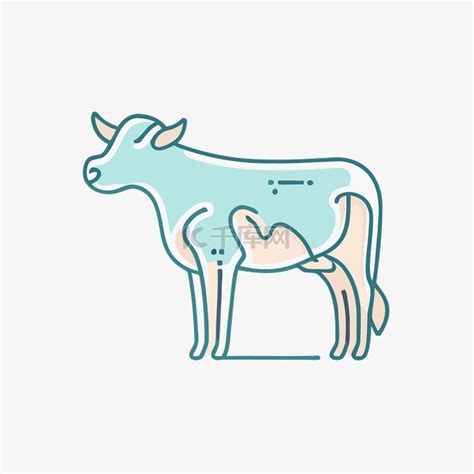 牛图标矢量绘图线设计的矢量图像素材图片免费下载 千库网