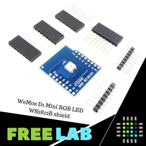 Jual Wemos D1 Mini Rgb Led Ws2812b Shield Indonesiashopee Indonesia