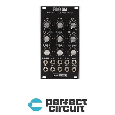 Ajh Synth Ring Sm Ring Modulator Mixer Black [used] Reverb