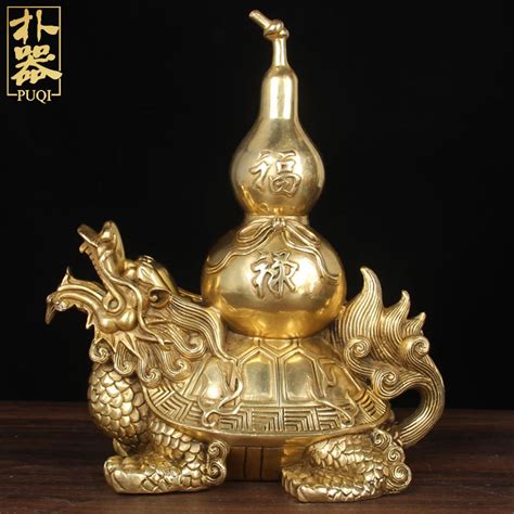 大号铜龙龟葫芦摆件铜龟葫芦摆件虎窝淘