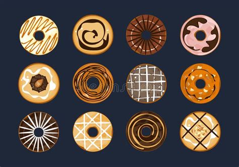 Set Of Food Vector Icon Illustrations Bakery For Baking Bread Cooking