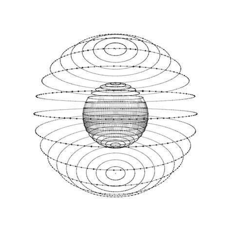 Premium Vector Sphere Made Up Of Points And Lines Network Connection