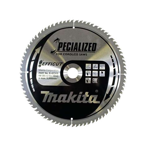 Lame de scie circulaire MAKITA B SPECIALIZED EFFICUT accu Ø mm Leroy Merlin