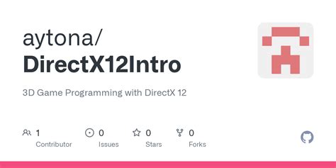 Github Aytonadirectx12intro 3d Game Programming With Directx 12