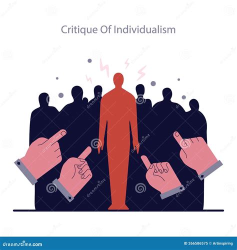 Individualism And Politics In The Usa Symbolized As A Person Standing
